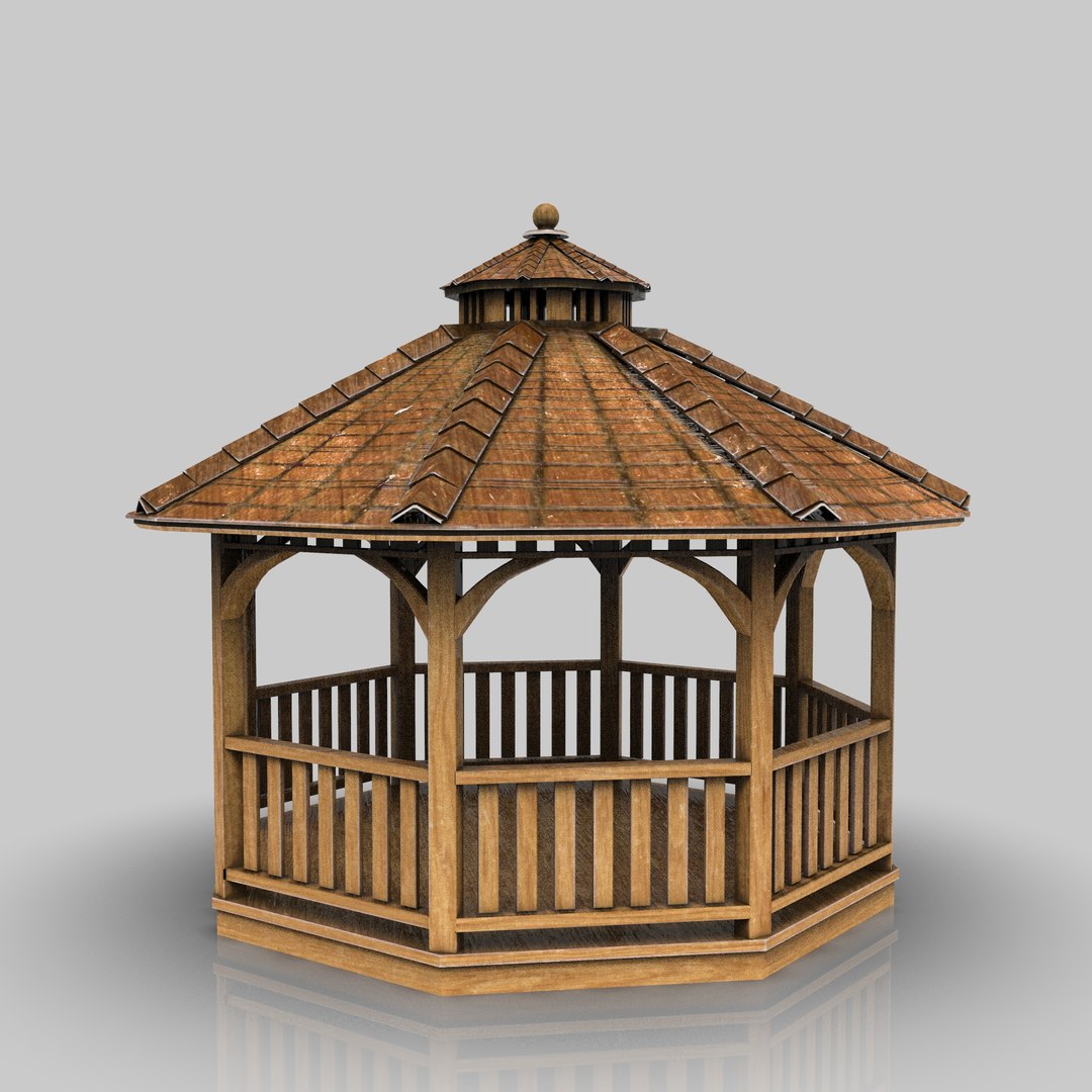 Garden Gazebo 2 Model - TurboSquid 2160431