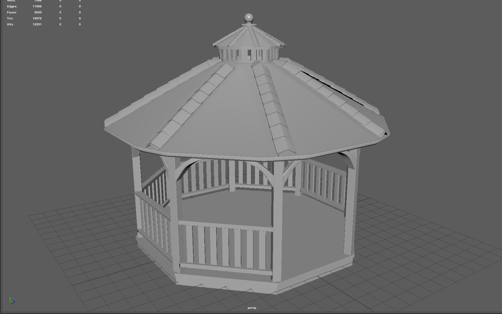 Garden Gazebo 2 Model - TurboSquid 2160431