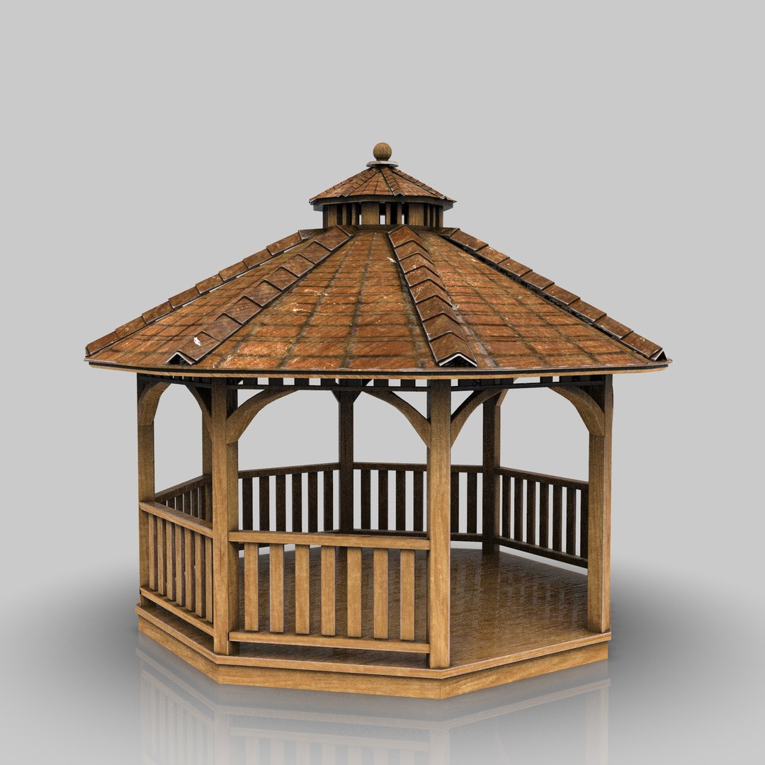 Garden Gazebo 2 Model - TurboSquid 2160431