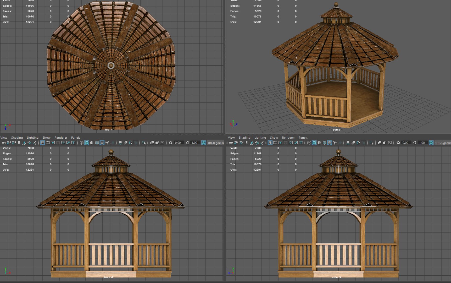 Garden Gazebo 2 Model - TurboSquid 2160431