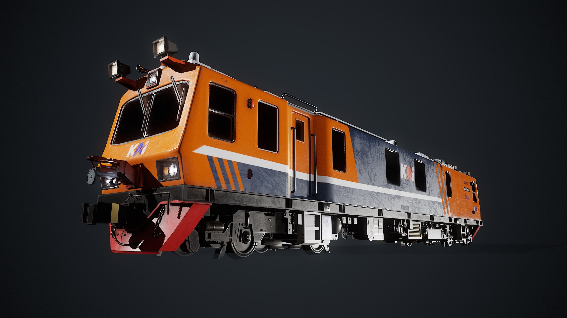 KUJR Arjuna KAI Track Inspection Train Model - TurboSquid 2357665