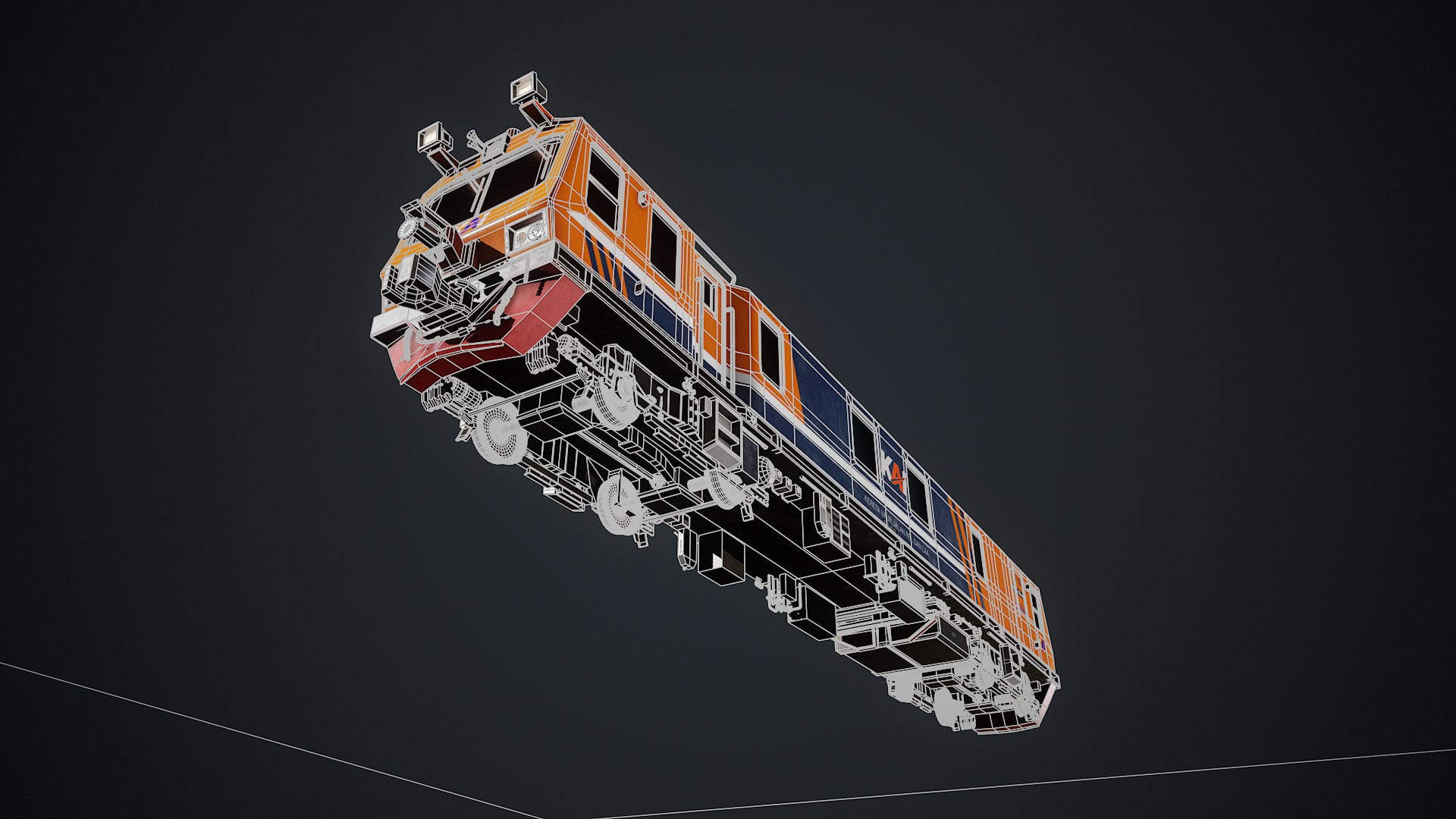 KUJR Arjuna KAI Track Inspection Train Model - TurboSquid 2357665