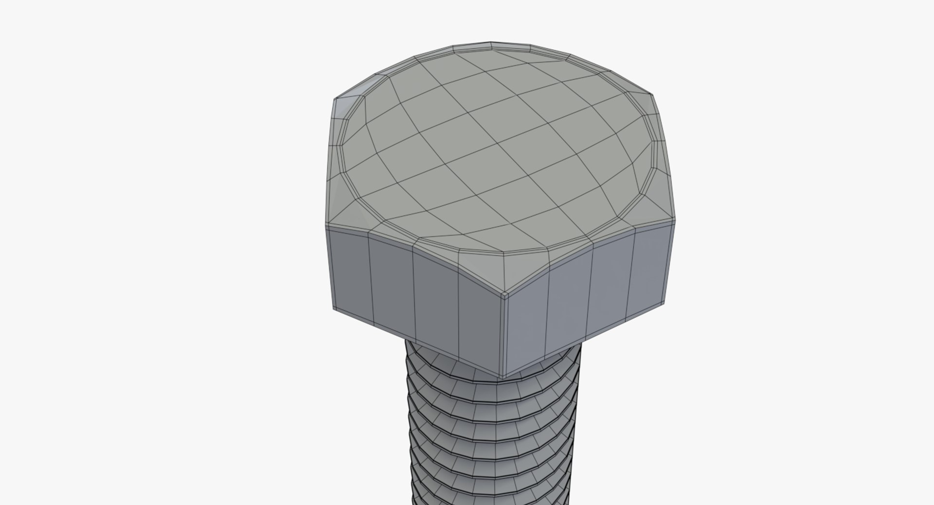 3D hex bolt m6x55 5 - TurboSquid 1394286