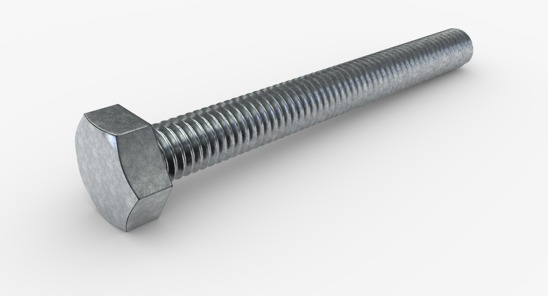 3D hex bolt m6x55 5 - TurboSquid 1394286