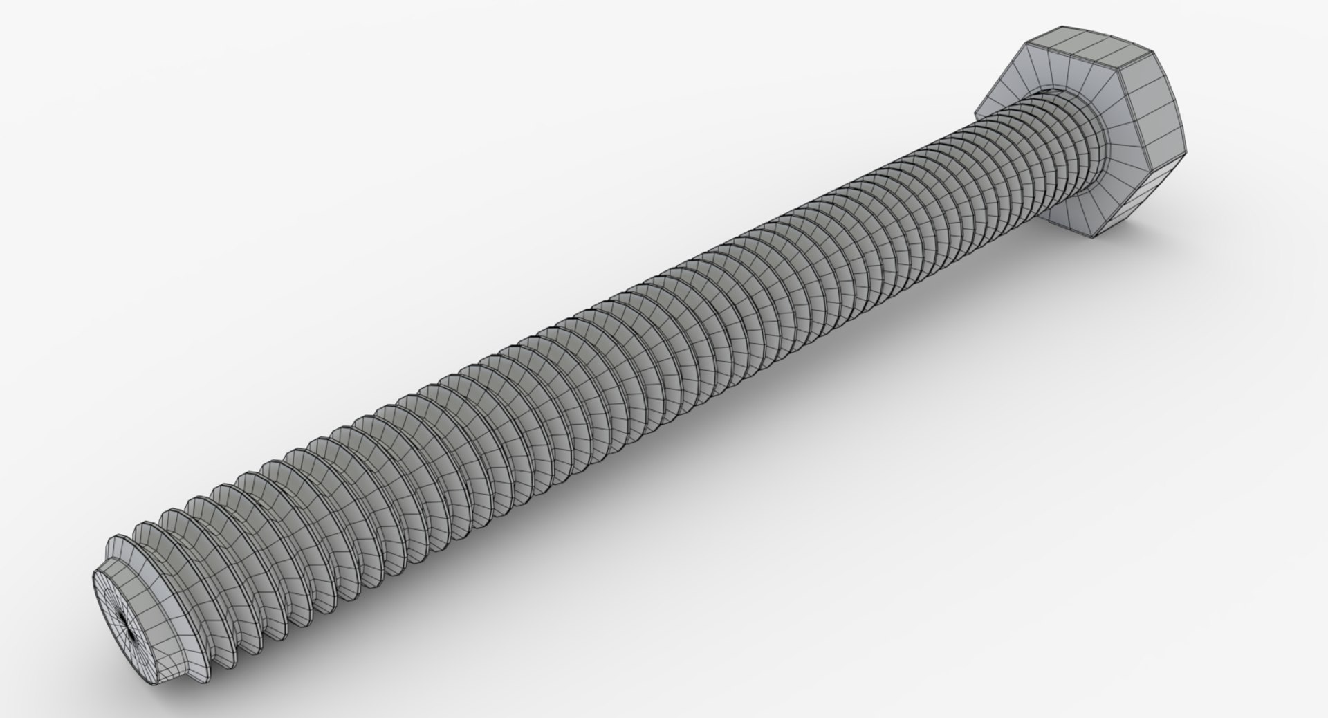 3D hex bolt m6x55 5 - TurboSquid 1394286