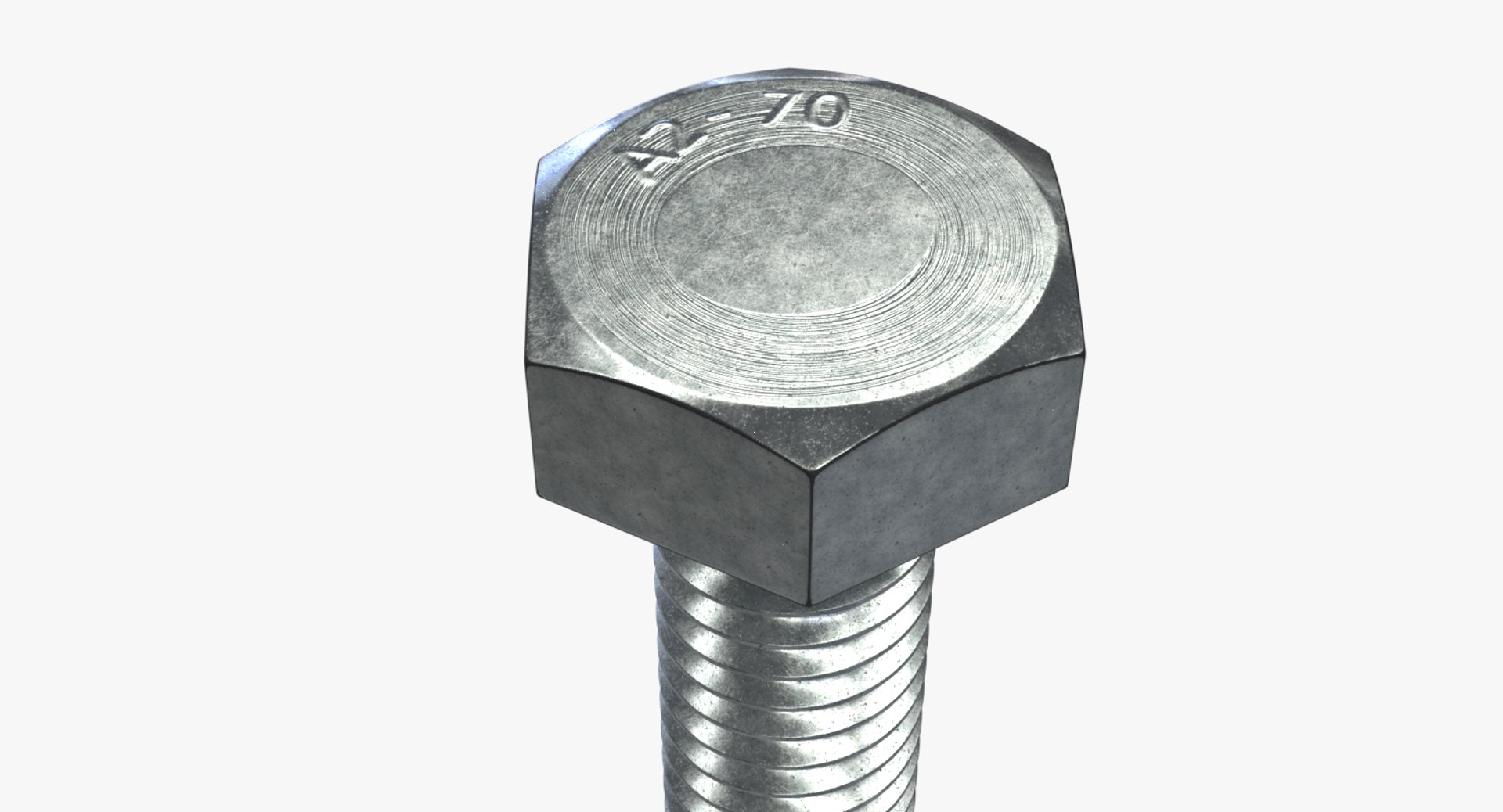 3D hex bolt m6x55 5 - TurboSquid 1394286