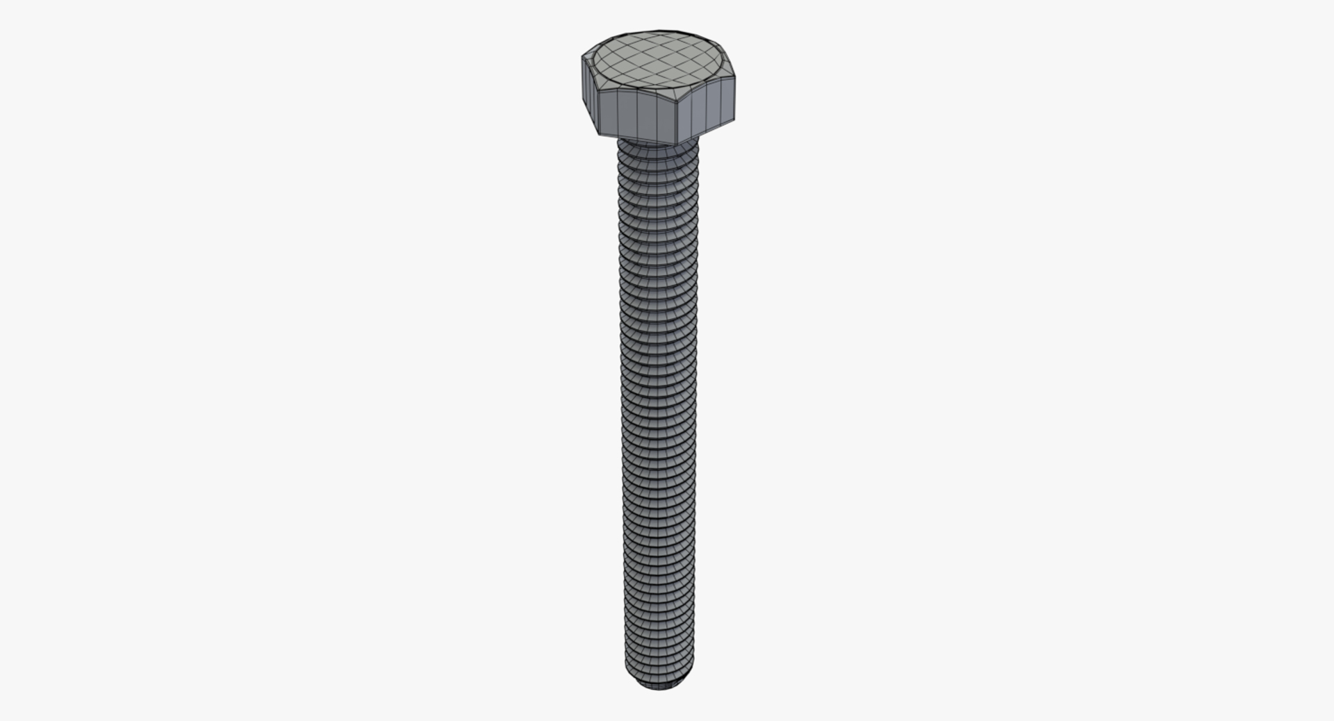 3D hex bolt m6x55 5 - TurboSquid 1394286