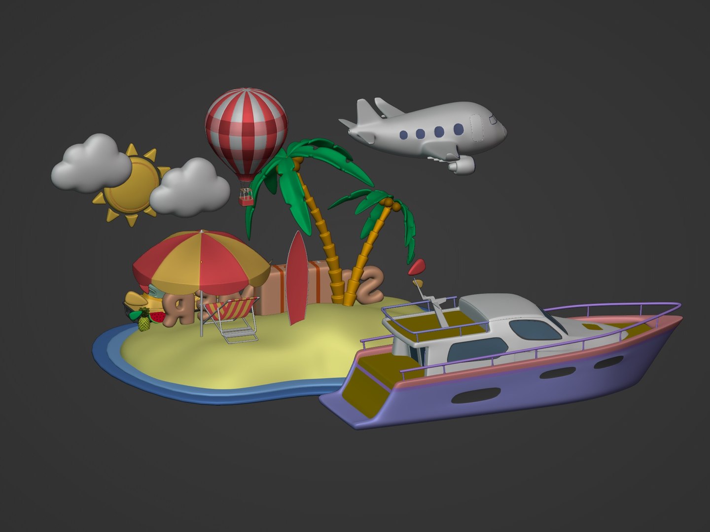 3D Summer Mega Pack - TurboSquid 1856768