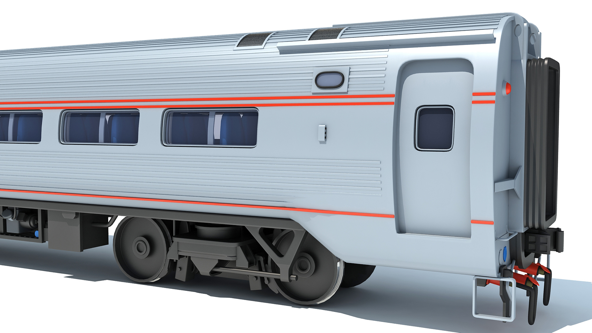 Passenger car train 3D model - TurboSquid 1681368