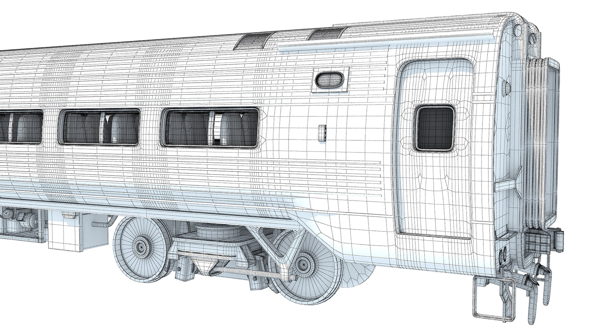 Passenger Car Train 3D Model - TurboSquid 1681368