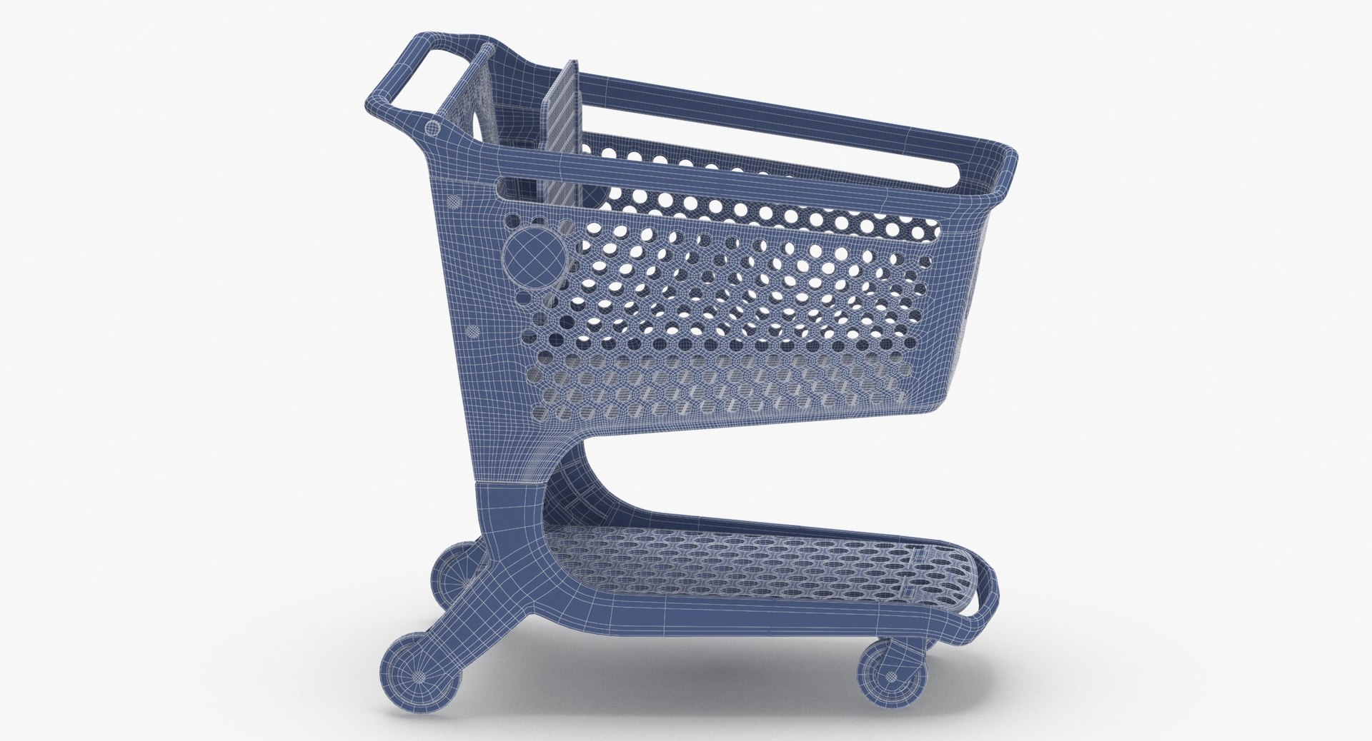 Plastic shopping cart 01 3D model - TurboSquid 1612762