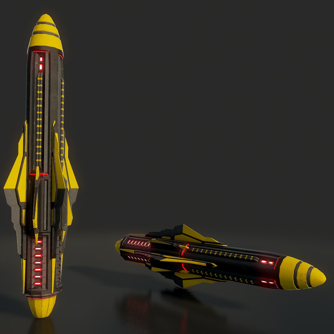 3d Military Missile Model