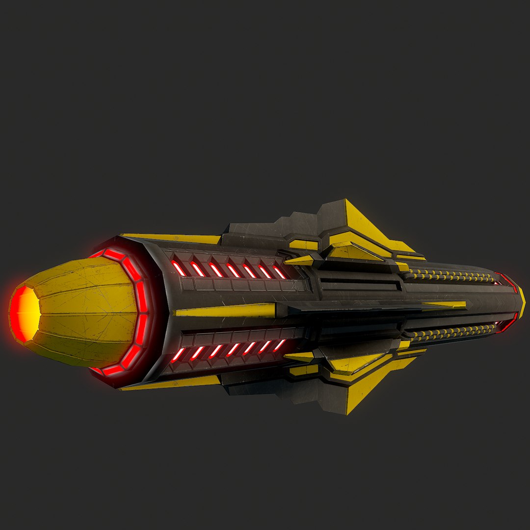 3d Military Missile Model