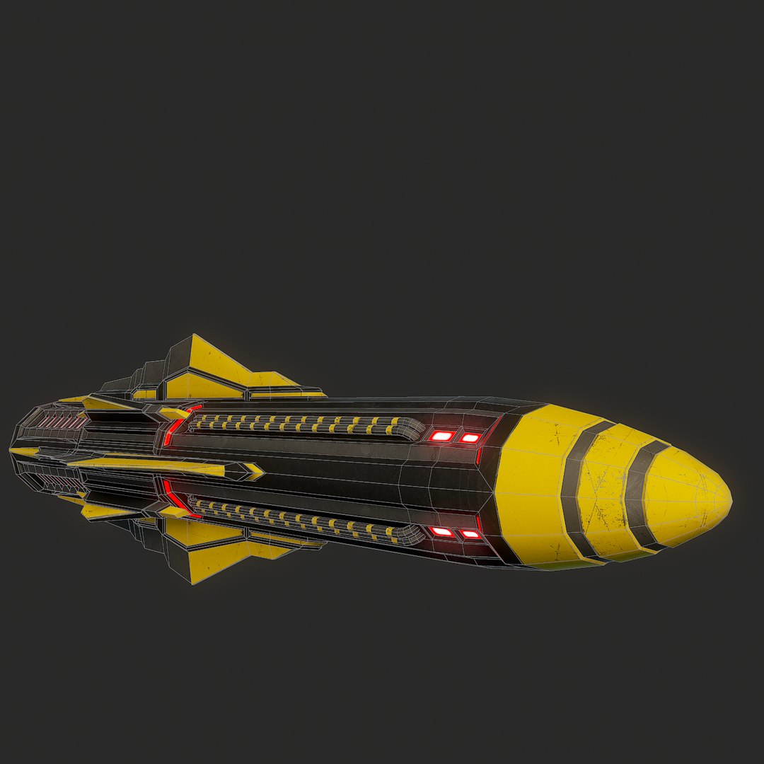 3d Military Missile Model