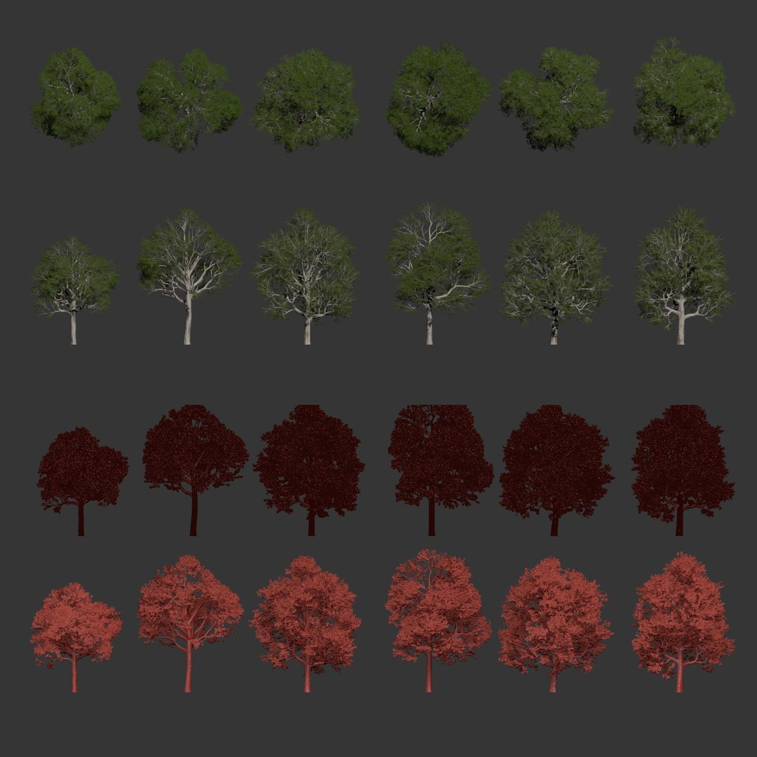 Trees Collection Vol 252-3dsmax-blender 3D Model - TurboSquid 2186397