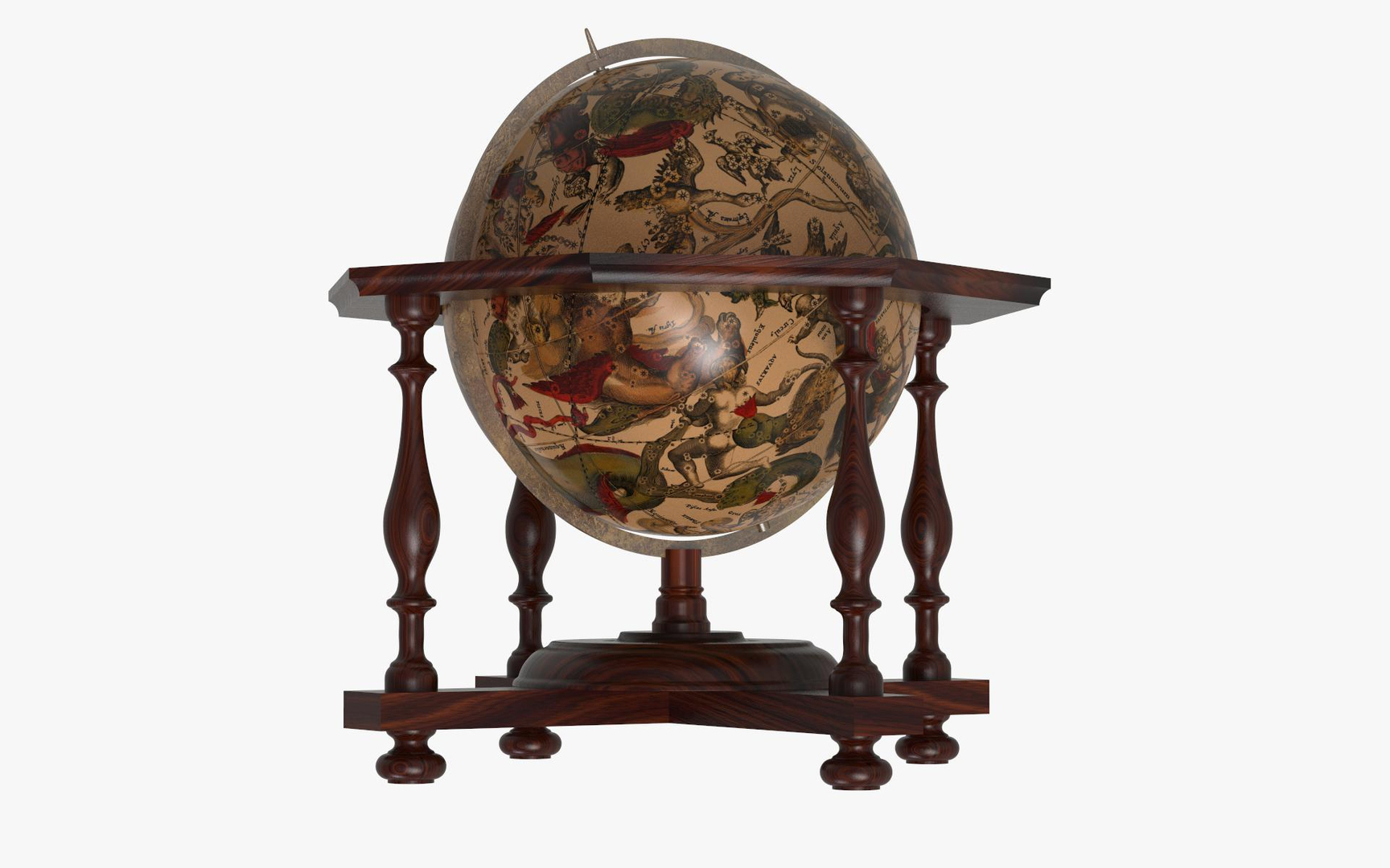 Early celestial globe 3D model - TurboSquid 1686798