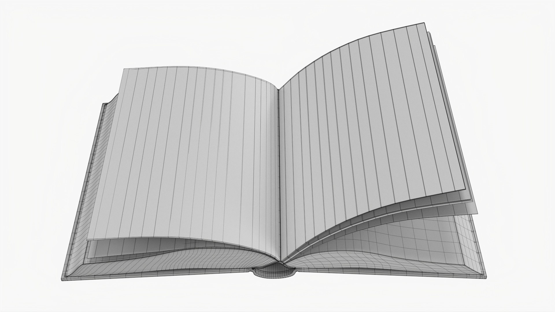 3D Open Book Mockup 01 - TurboSquid 1766250