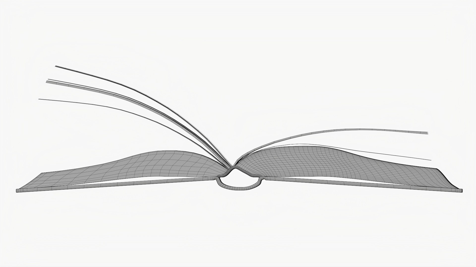 3D Open Book Mockup 01 - TurboSquid 1766250