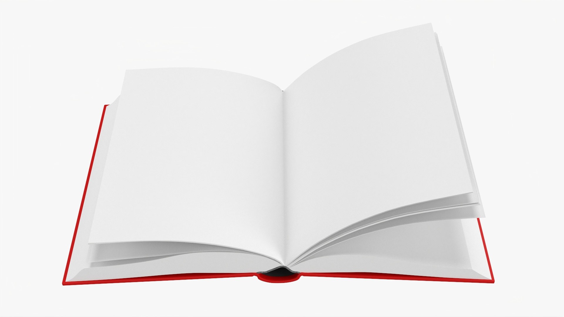3D Open Book Mockup 01 - TurboSquid 1766250
