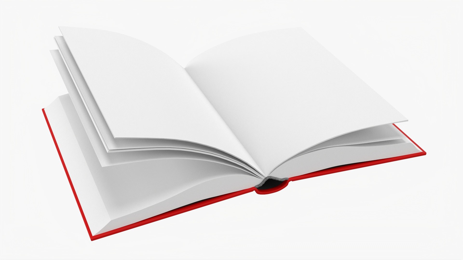 3D Open Book Mockup 01 - TurboSquid 1766250