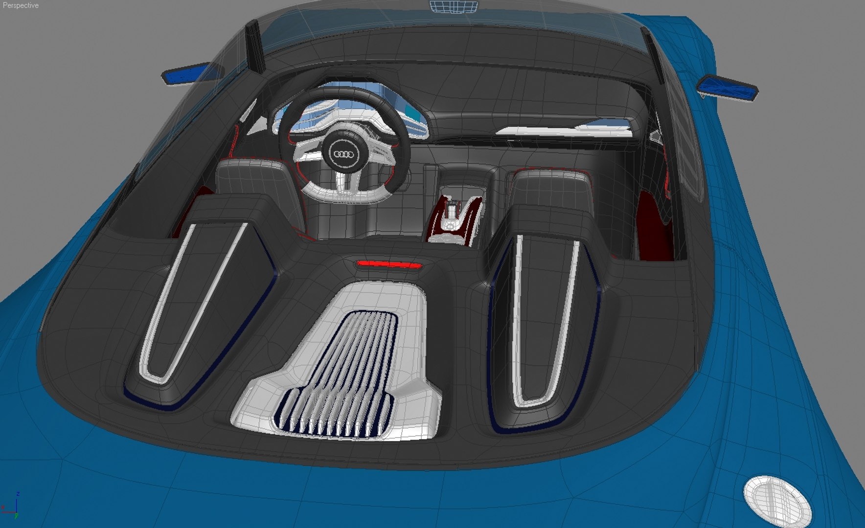 3ds Max Audi E-tron Spyder Sports