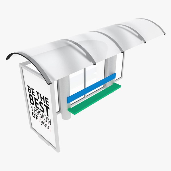 realistic bus stop max