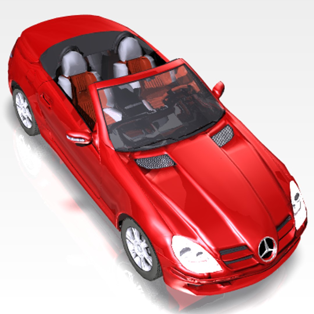 3d model car mercedes slk
