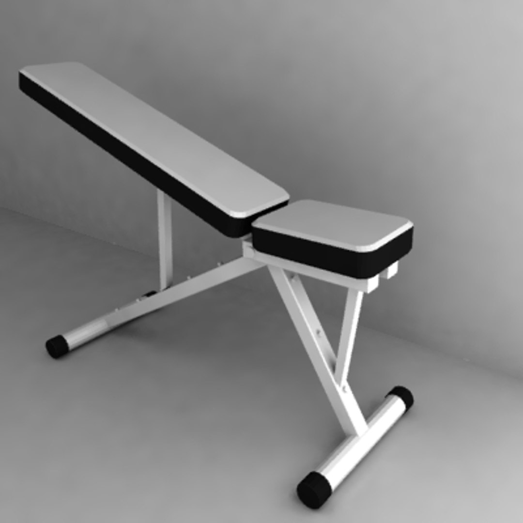 3d model gym bench