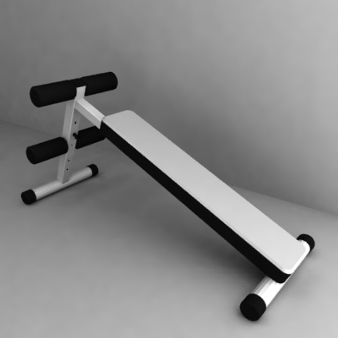 3d model gym bench