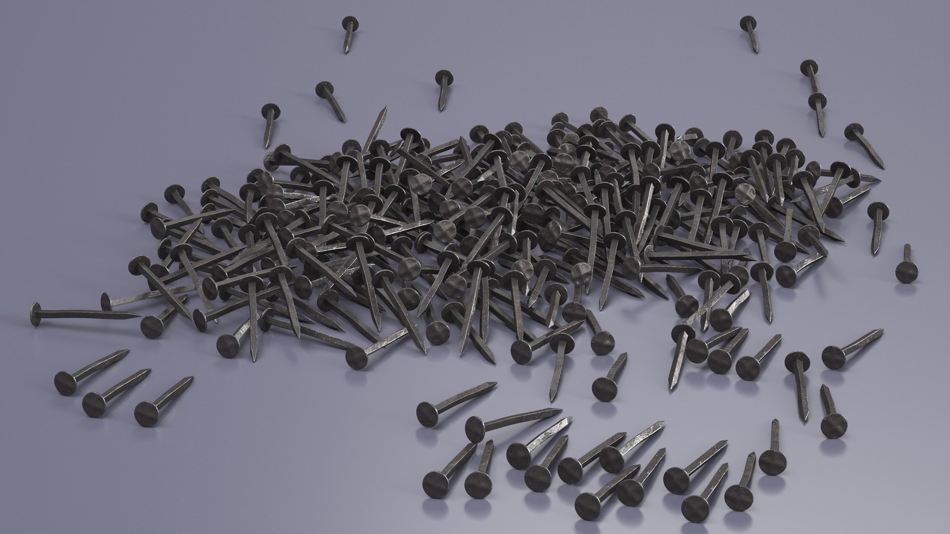 Old Industrial Nails Collection 6 3D - TurboSquid 2198810