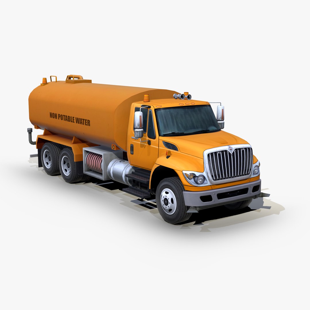 3D model International WorkStar 7400 Water truck s03 2011 - TurboSquid ...