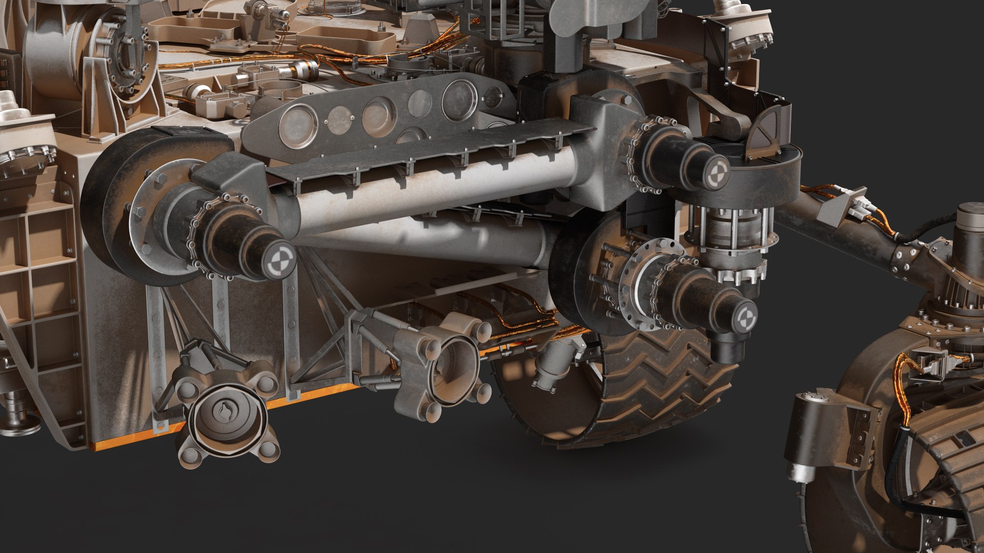 Curiosity Mars Rover Dusty 3D Model - TurboSquid 1511489