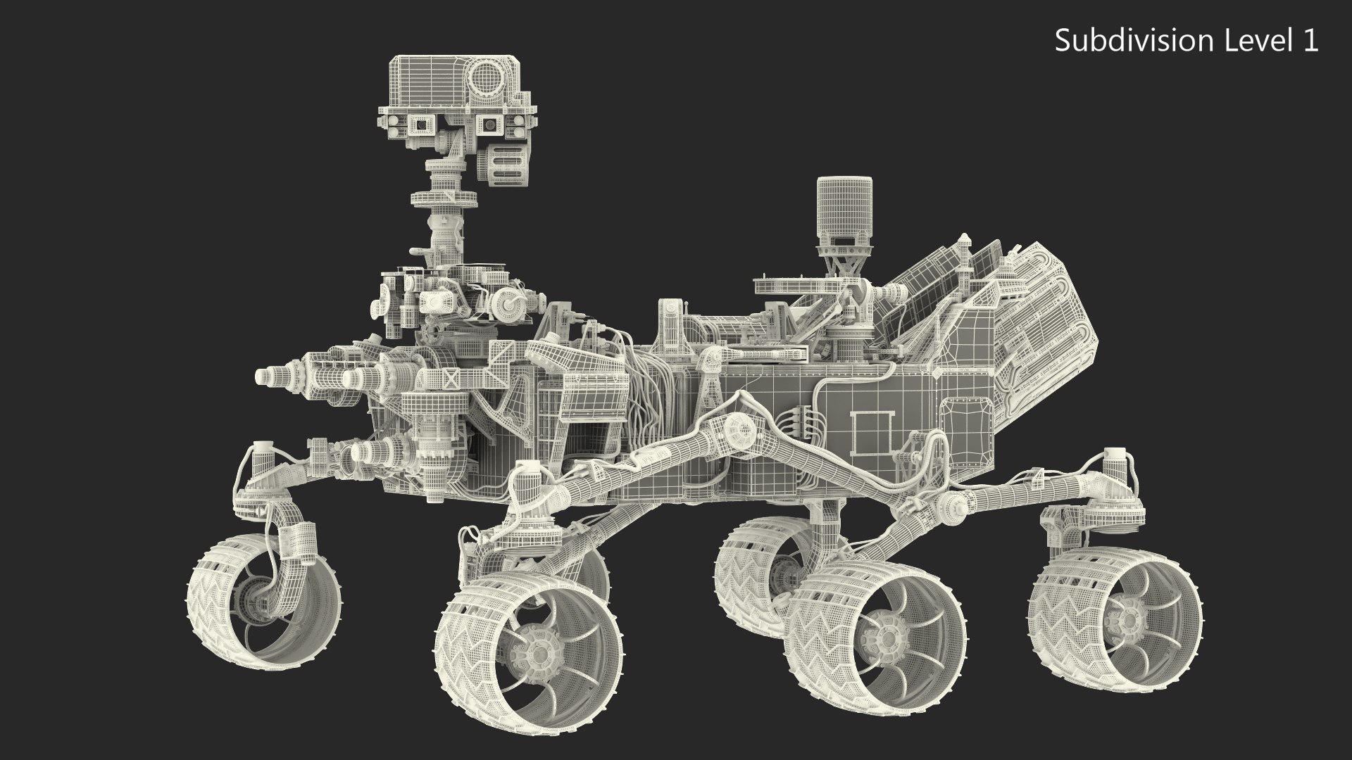 Curiosity Mars Rover Dusty 3D Model - TurboSquid 1511489