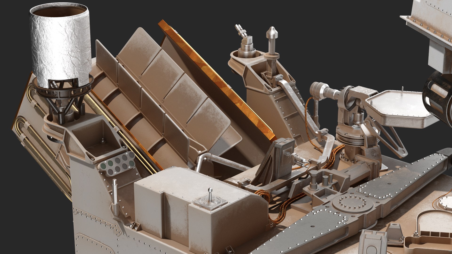 Curiosity Mars Rover Dusty 3D Model - TurboSquid 1511489