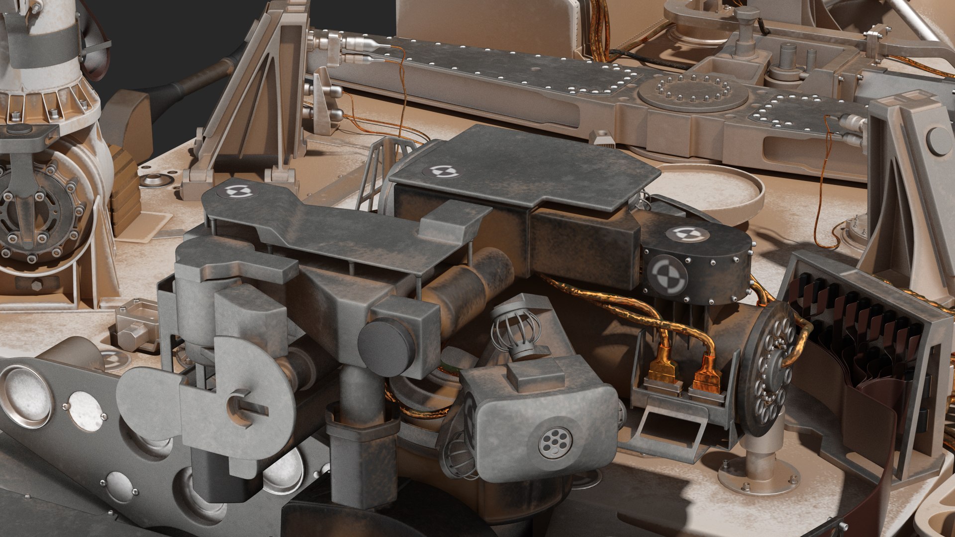 Curiosity Mars Rover Dusty 3D Model - TurboSquid 1511489