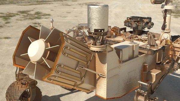 Curiosity mars rover dusty 3D model - TurboSquid 1511489