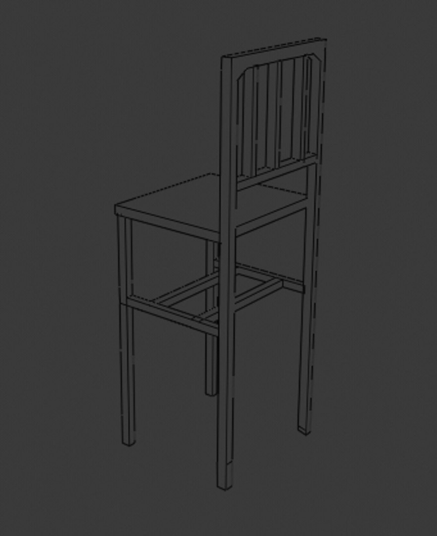 3D chair simple - TurboSquid 1538060