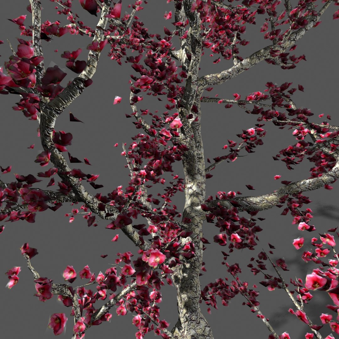 3dsmax Realistic Tree Flowers