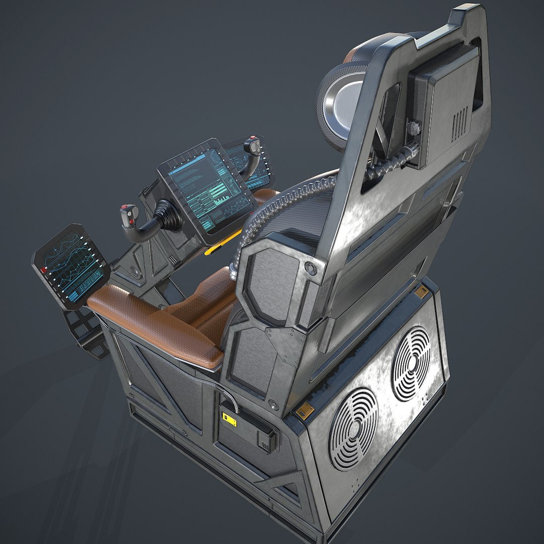 Sci-fi Cockpit 3D - TurboSquid 1195834