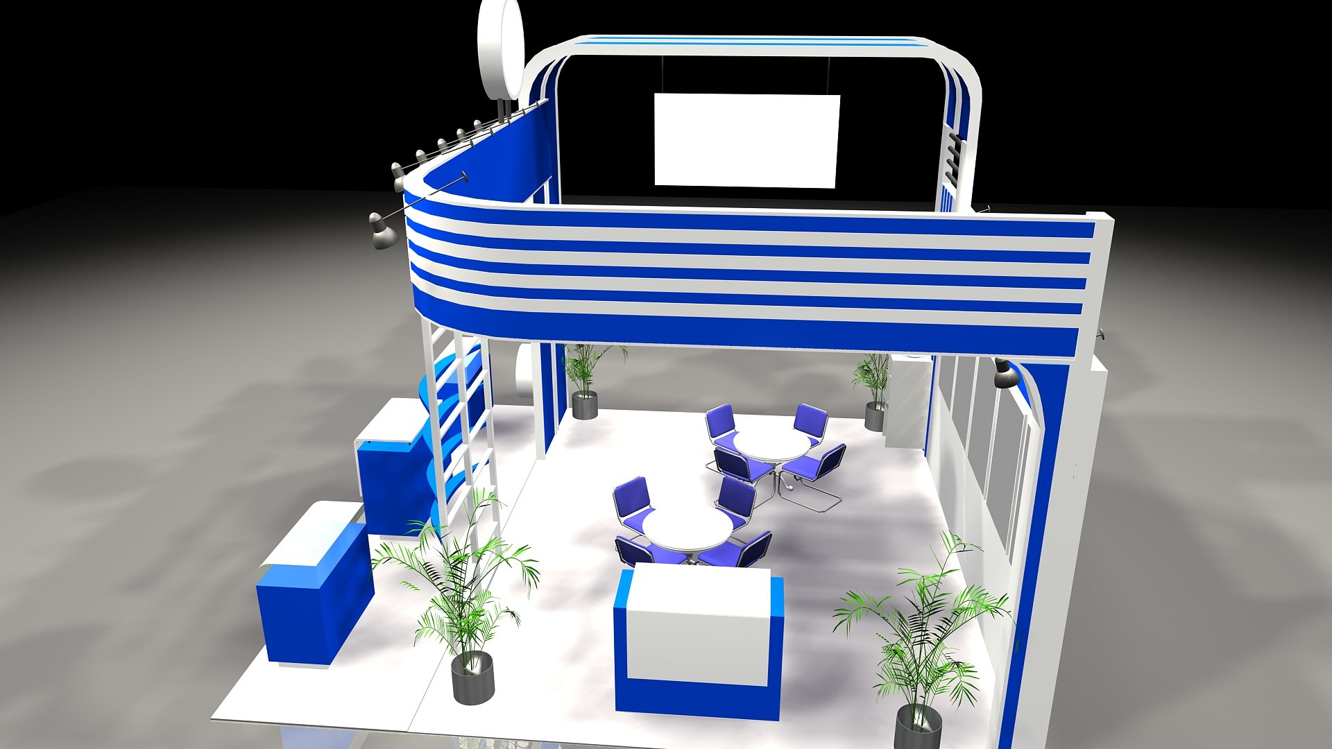 3 Side Open Stand 3D Model - TurboSquid 1996085