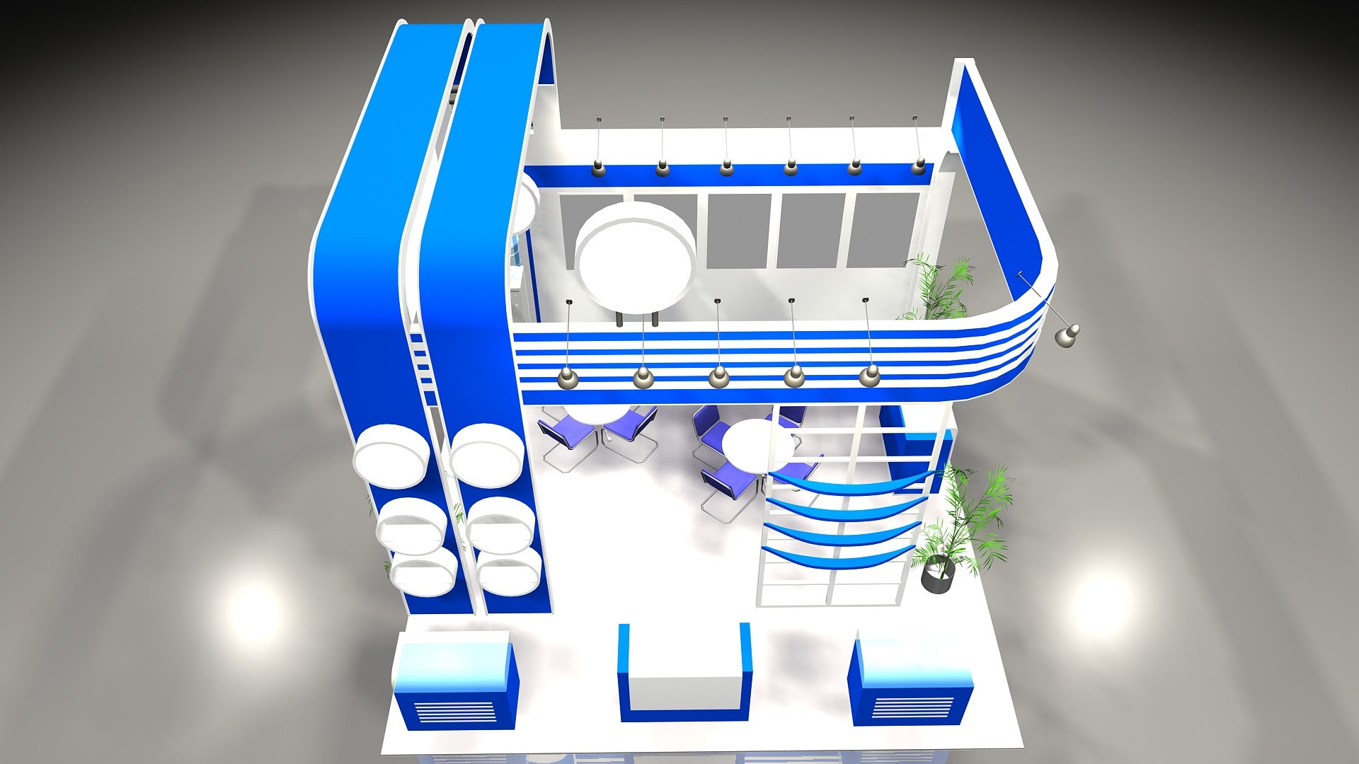 3 Side Open Stand 3D Model - TurboSquid 1996085