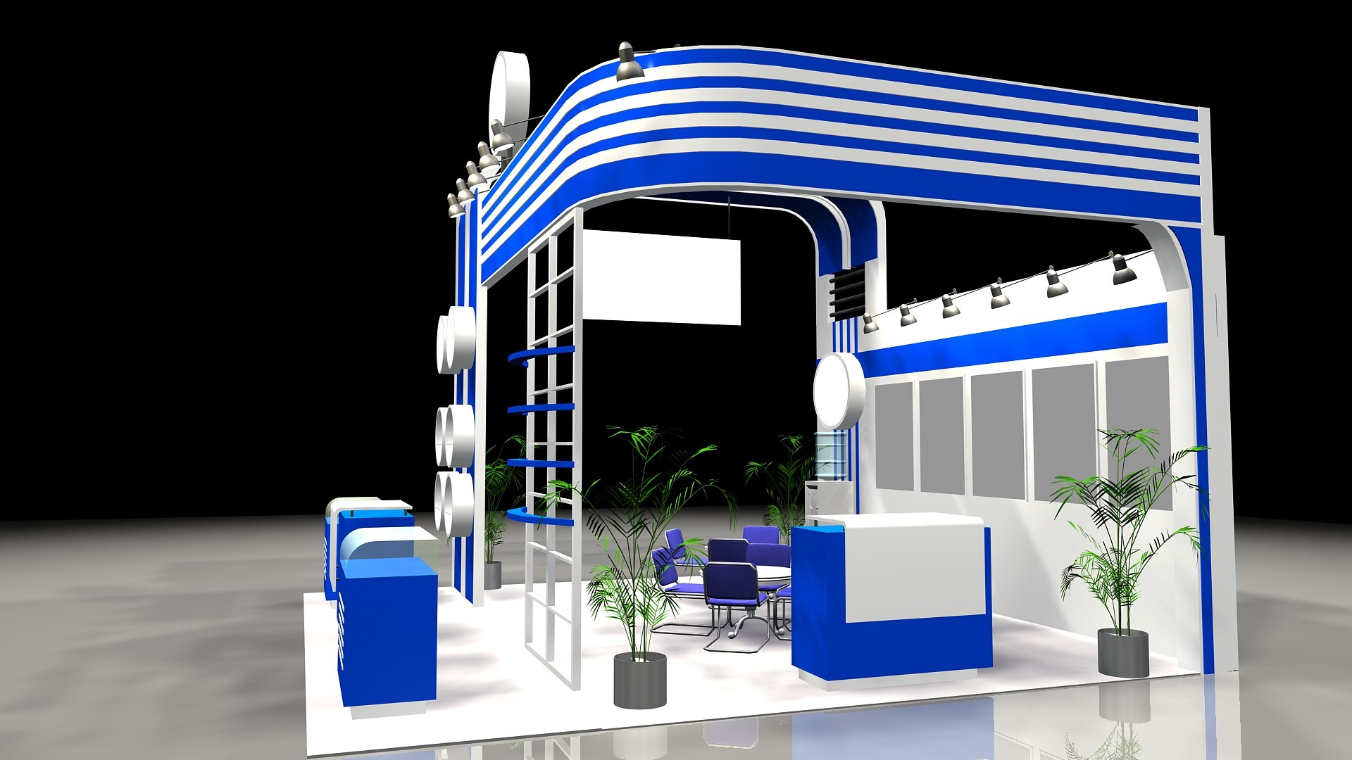 3 Side Open Stand 3D Model - TurboSquid 1996085