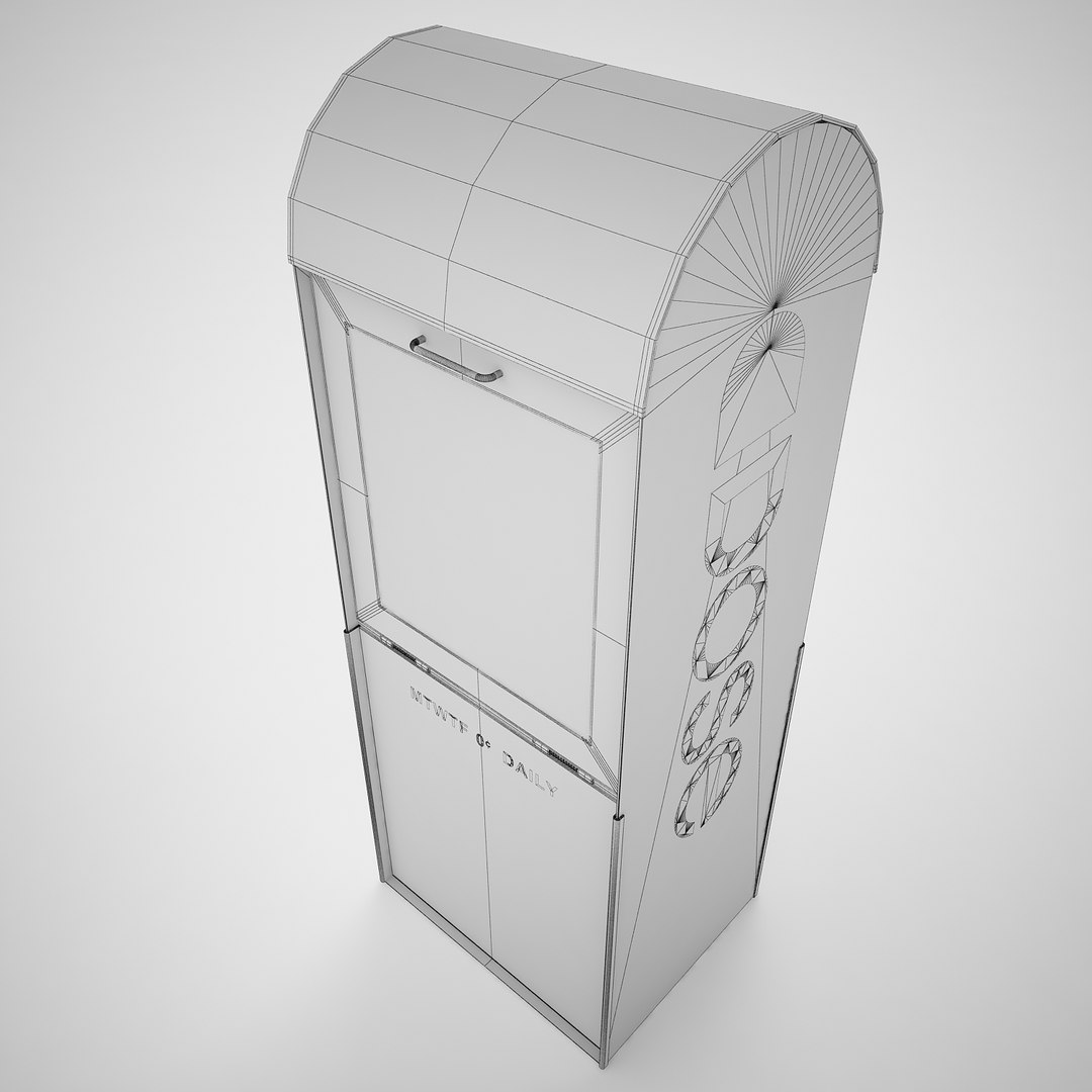 3d Dose Newspaper Box Model