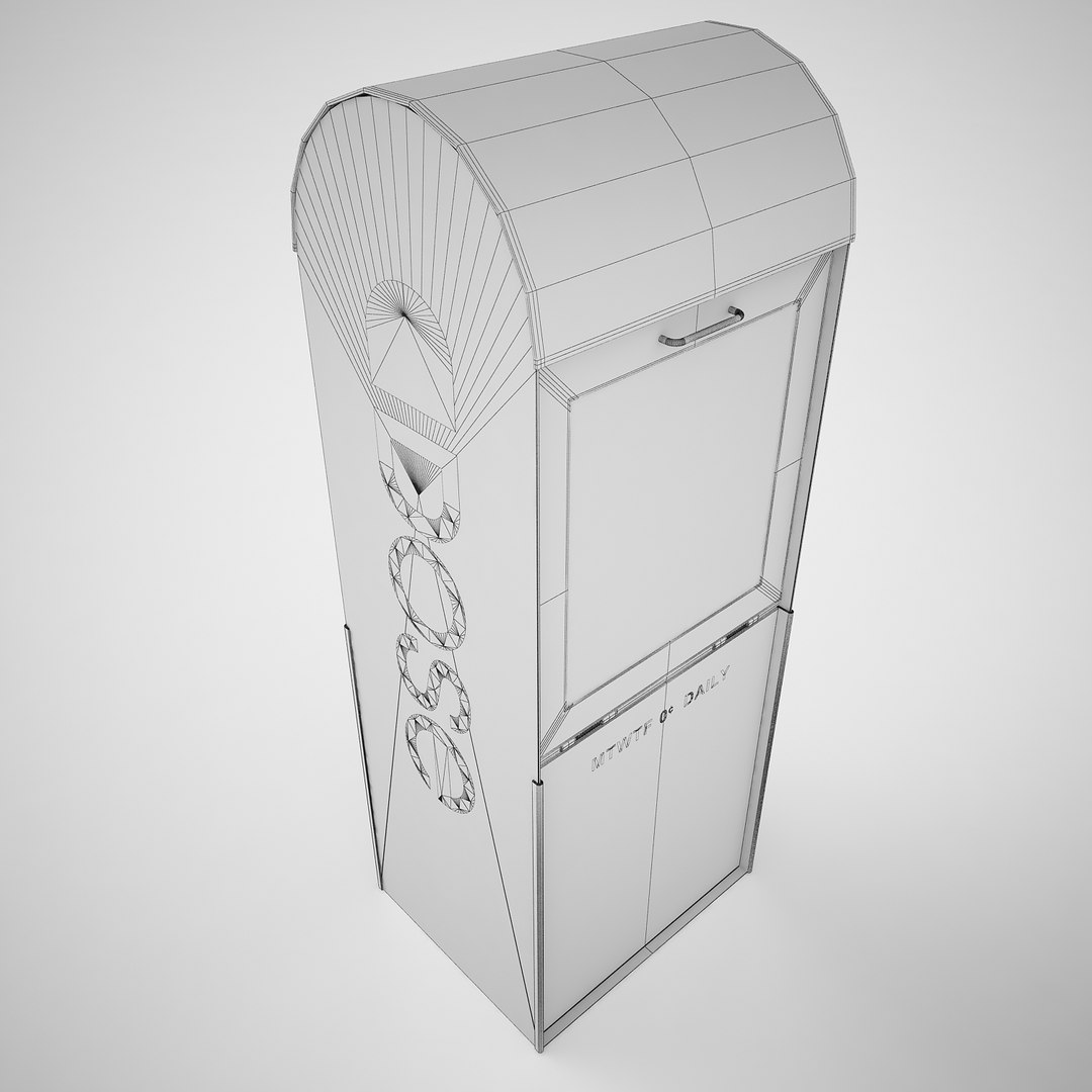 3d Dose Newspaper Box Model