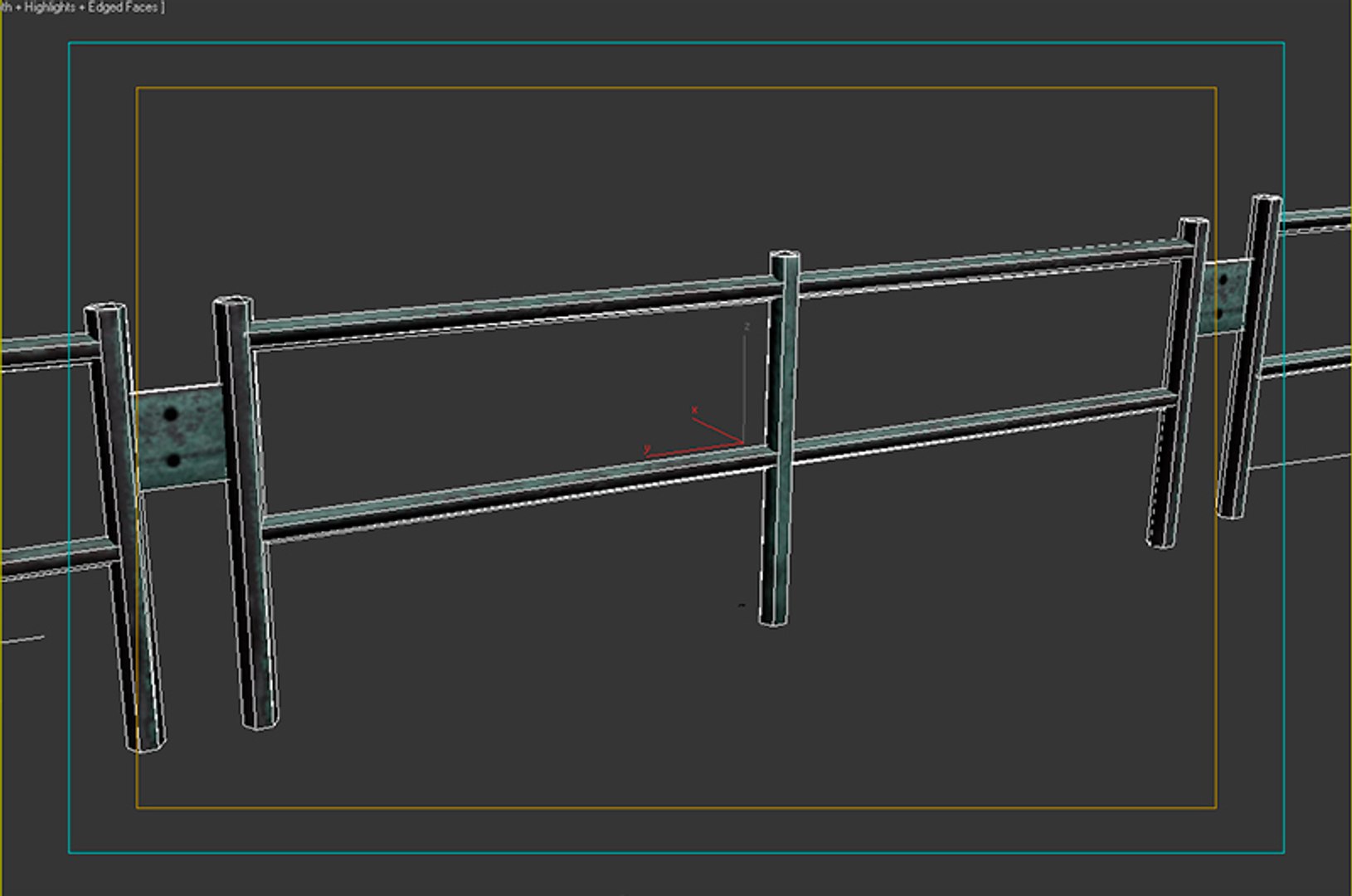 3d Model Of Fence