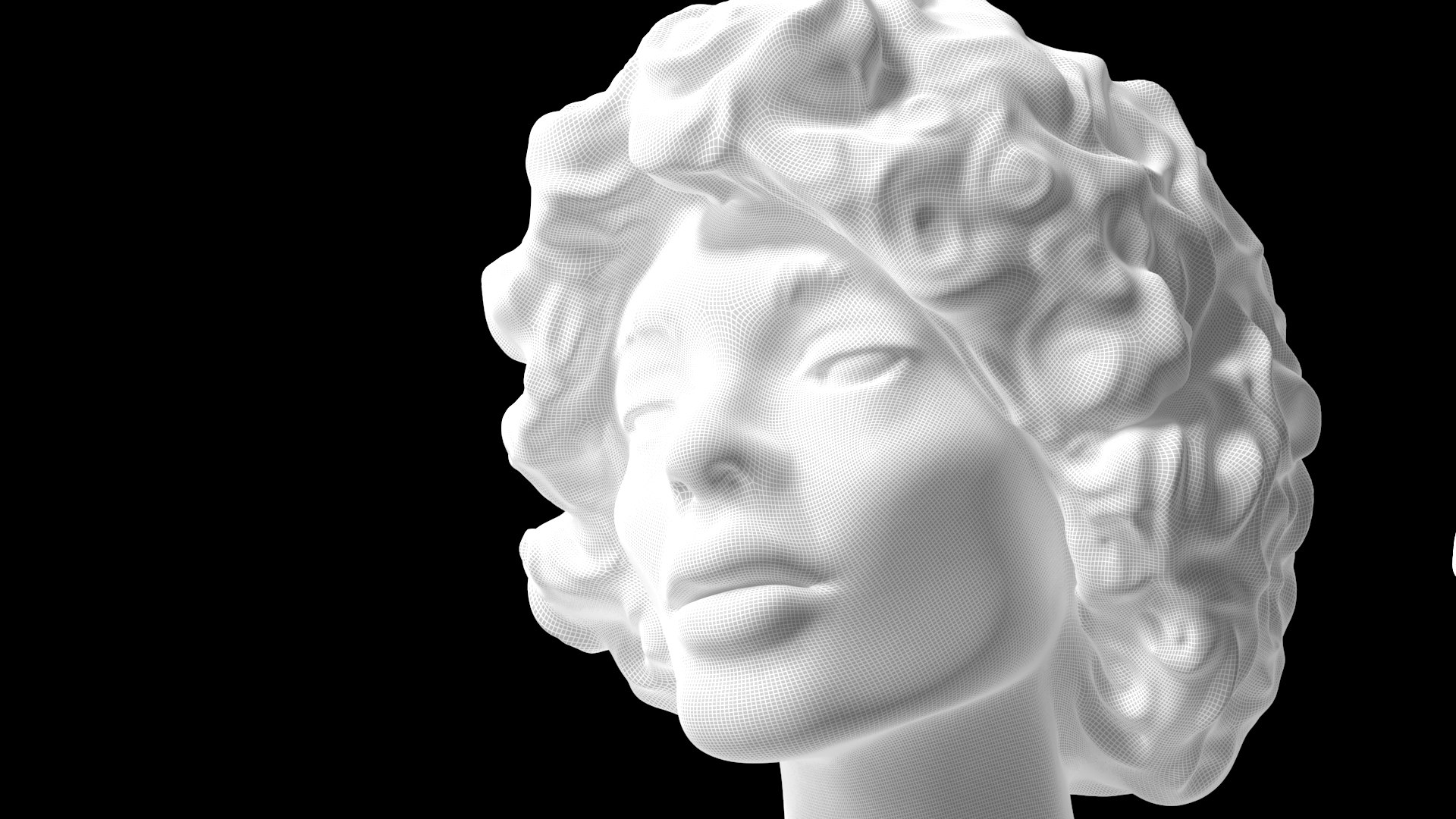 Female Head Flower Pot 3D Model - TurboSquid 2182664