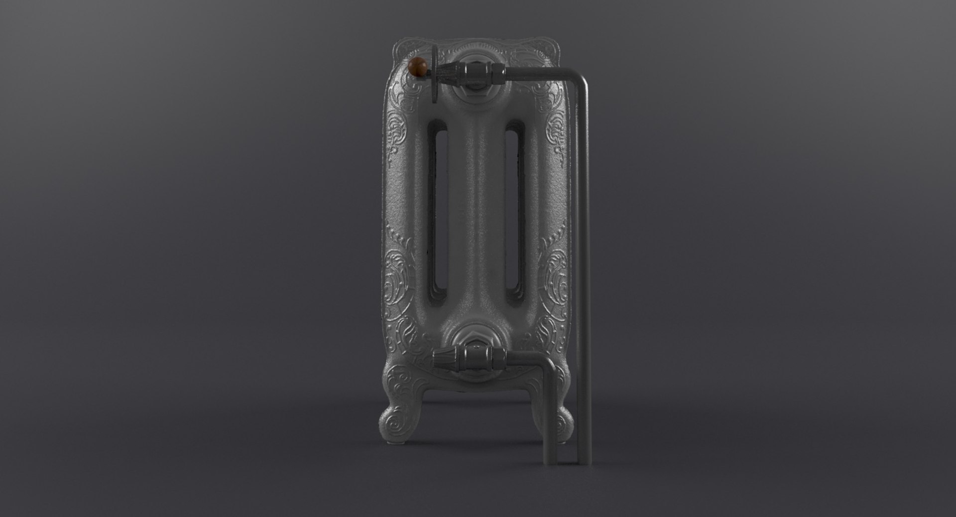 3D Cast Iron Radiator - TurboSquid 1251237