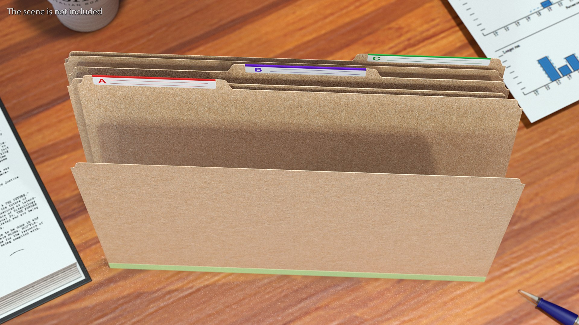 Brown Cardboard File Folder 3D - TurboSquid 1797884