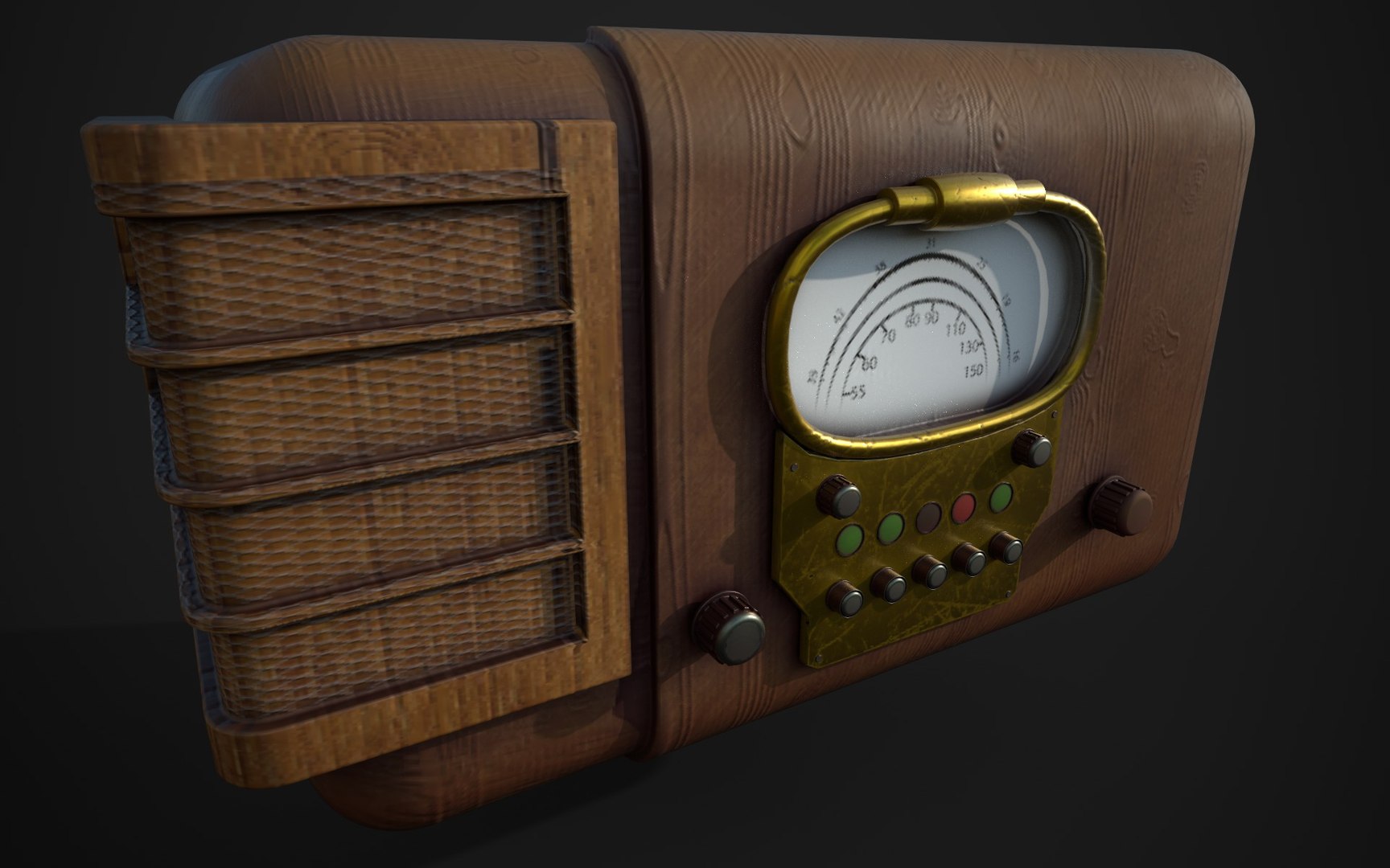 3D Stylized Old Radio - TurboSquid 1791704