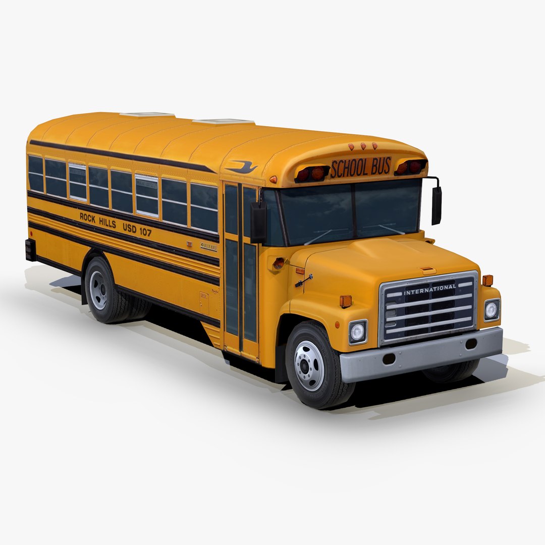 modelo 3d International S1700 1988 School Bus - TurboSquid 2063086